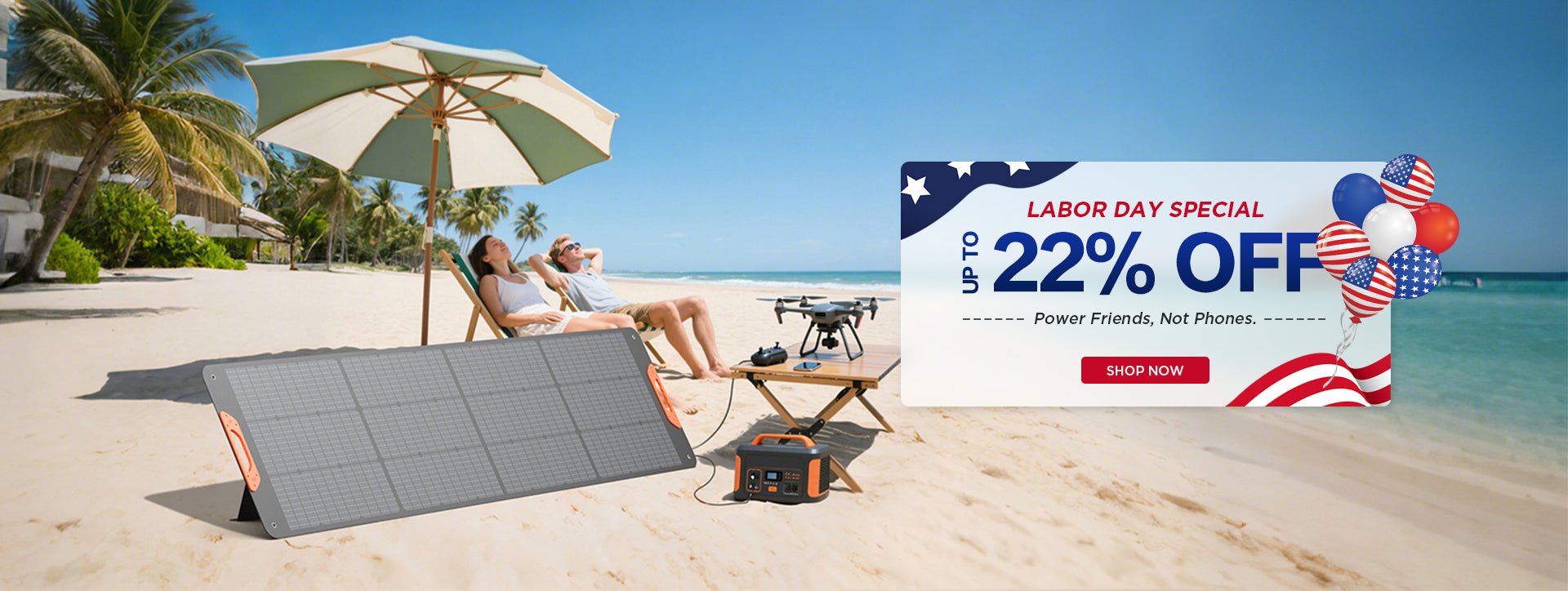 Labor Day Special | Portable Solar Panels for Camping & Beach Trips – zoupw